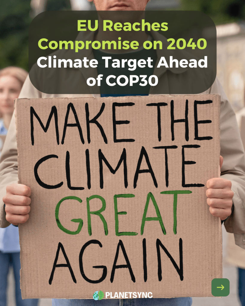 EU Reaches Compromise on 2040 Climate Target Ahead of COP30